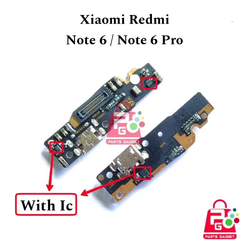 Jual Konektor Charger Xiaomi Redmi Note 6 6 Pro With Ic Pcb Board Papan ...