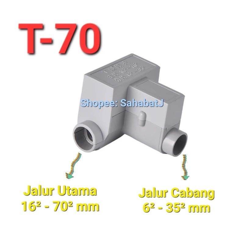 Jual Konektor Kabel T-70 Peyambung Kabel T Besar Wire Connector ...