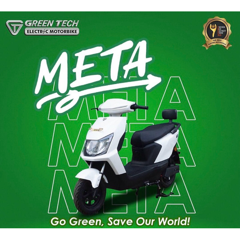 Jual Motor Listrik Murah GT META | 60V/32AH | Garansi Resmi Greentech ...