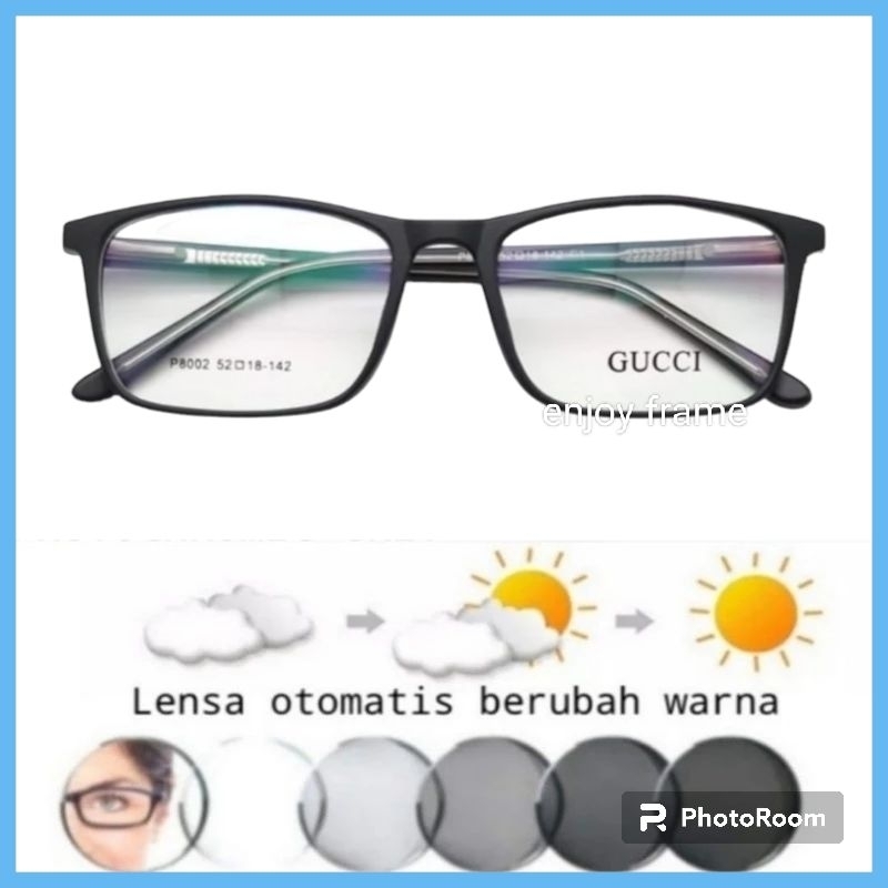 Jual Kacamata Photocromic Plus Minus Anti Radiasi Lensa Standar Optik ...