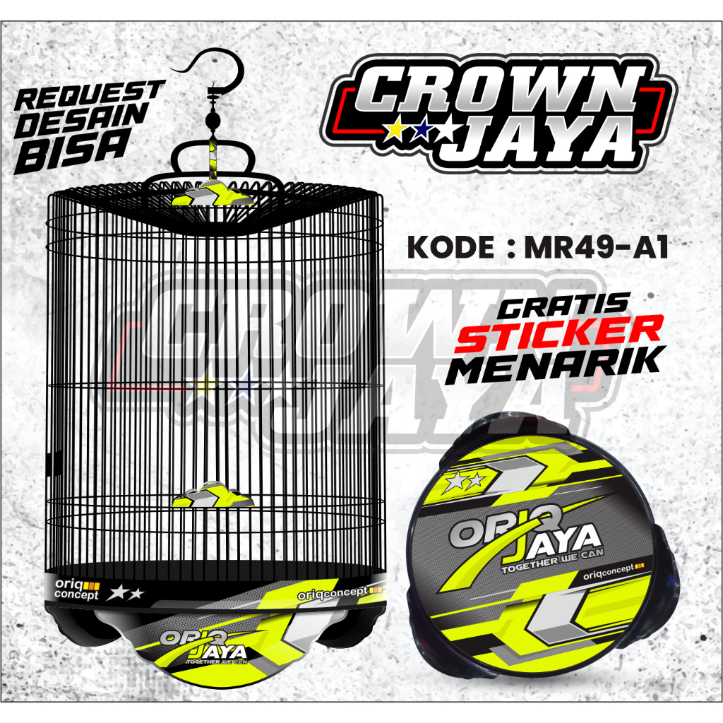 Jual Decal Stiker Tebok Murai Oriq Jaya - Sticker Decal Sangkar Burung ...