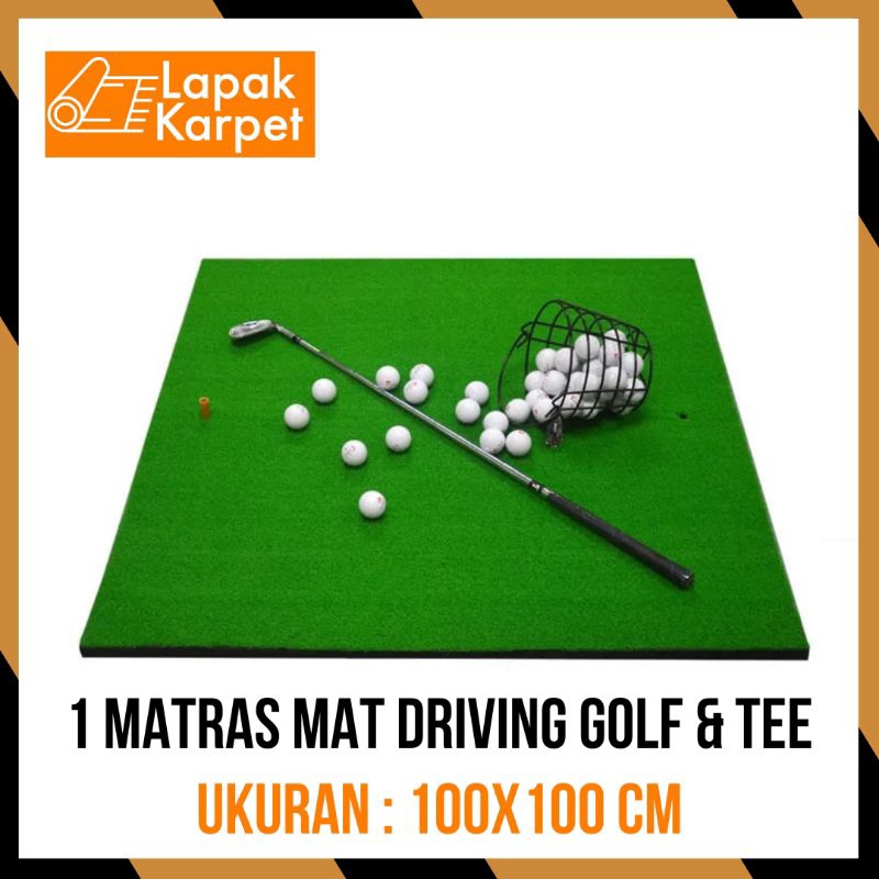 Jual Karpet Driving Golf Ukuran 100x100 cm Free Tee / Alas Pukul Bola ...