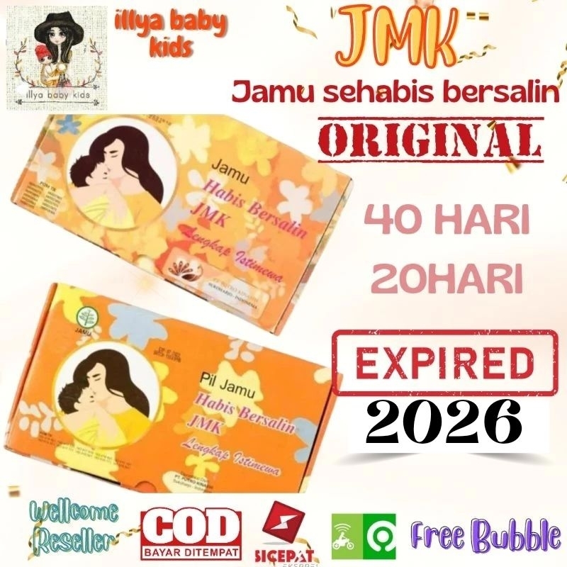 Jual JMK PIL / JAMU HABIS BERSALIN 20/ 40 Hari LENGKAP ISTIMEWA ASLI ...