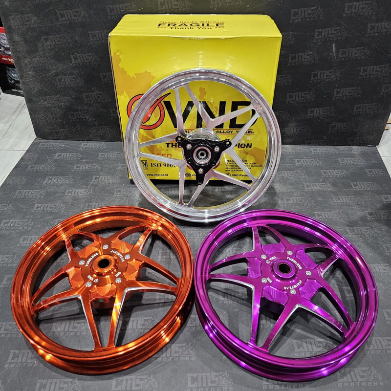 Jual Velg Velek VND V Speed Model Bintang Ring 14 Yamaha Aerox 155 ...