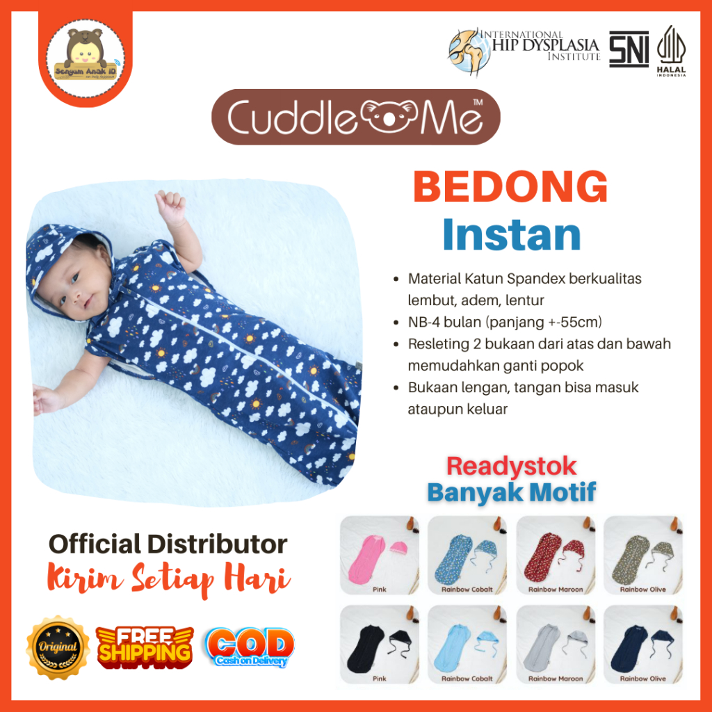 Jual Bedong Bayi Instan CuddleMe Hybrid Swaddlepod Bedong Lipat Praktis ...