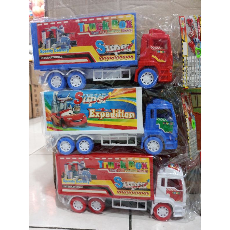 Jual Mainan Mobil Truk Box Ekspedisi Kantong/Speedy Delivery ST 2040 ...