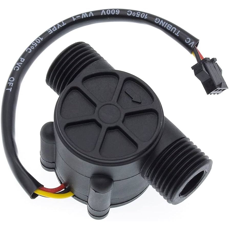 Jual YF-S201 WATER FLOW SENSOR ALIRAN AIR HALL 1/2" 1-30L/MIN 2.0MPA ...