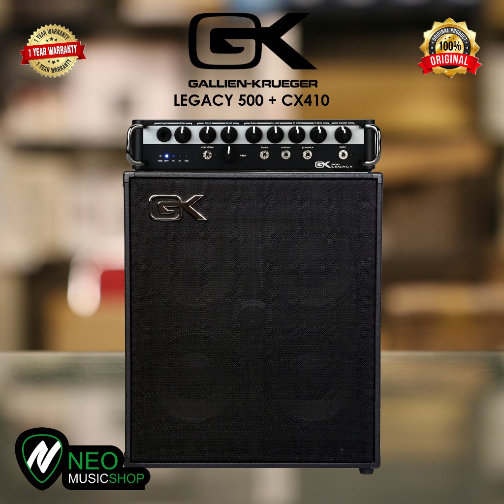 Jual Gallien Krueger Head Legacy 500 + CX410 Bass Speaker Cabinet ...