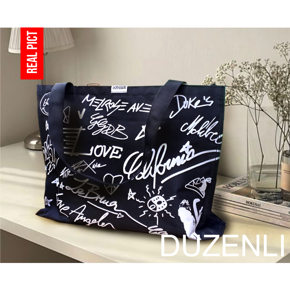 Jual Tote Bag HItam Dinier, lebih Kuat, tekstur Padat/rapat, TIdak ...