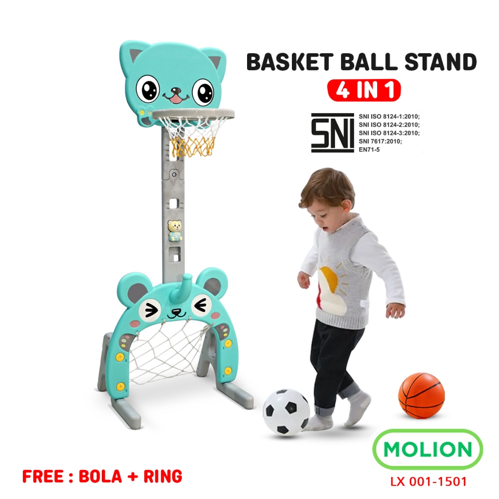 Jual Mainan SNI Ring Bola 4in1 Basket Anak Gawang Bola Anak Tiang ...