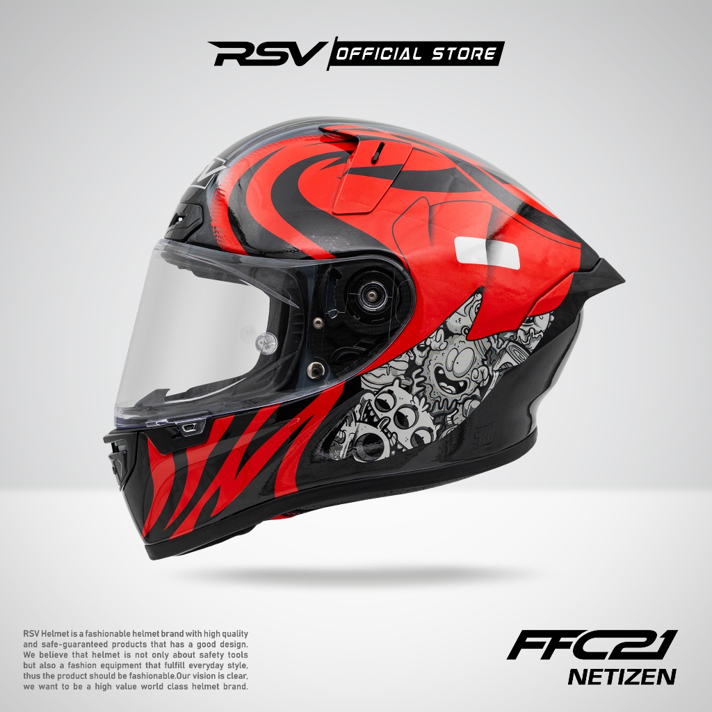 Jual HELM RSV FFC21 FIBER COMPOSITE NETIZEN | Shopee Indonesia