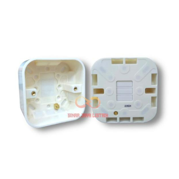Jual PANASONIC Outbow Dos Stop Kontak AC Dus Wide Series Putih WBJ ...
