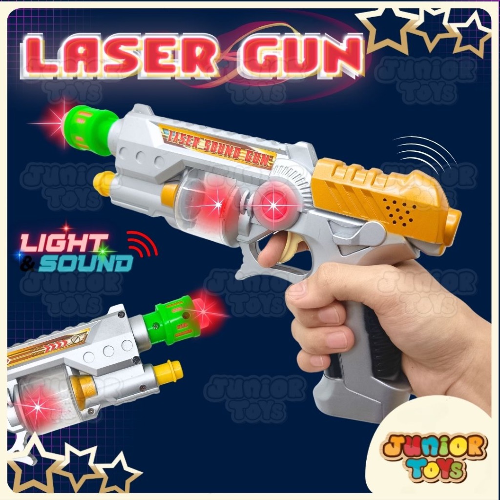 Jual Mainan Anak Pistol Baterai Suara dan Lampu 27 Cm | Shopee Indonesia
