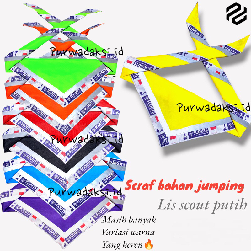 Jual SCARF PRAMUKA LIST SCOUT WOSM BORDIR BUKAN SABLON \ scraf scout ...