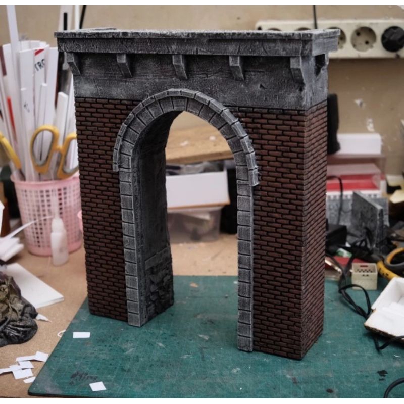 Jual Diorama gate building ruin skala 1:12 1:10 | Shopee Indonesia