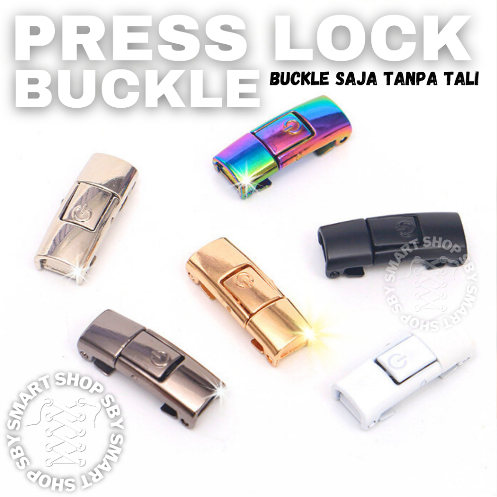 Jual (PUSH) PUSH LOCK BUCKLE Untuk Tali Sepatu Elastis Buckle Push Lock ...