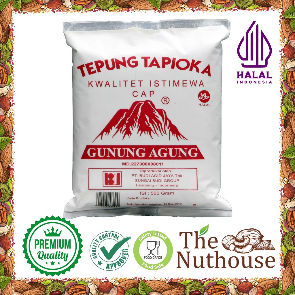 Jual TEPUNG GUNUNG AGUNG - Tapioka Cap Gunung Agung Merah 500gr [HALAL ...