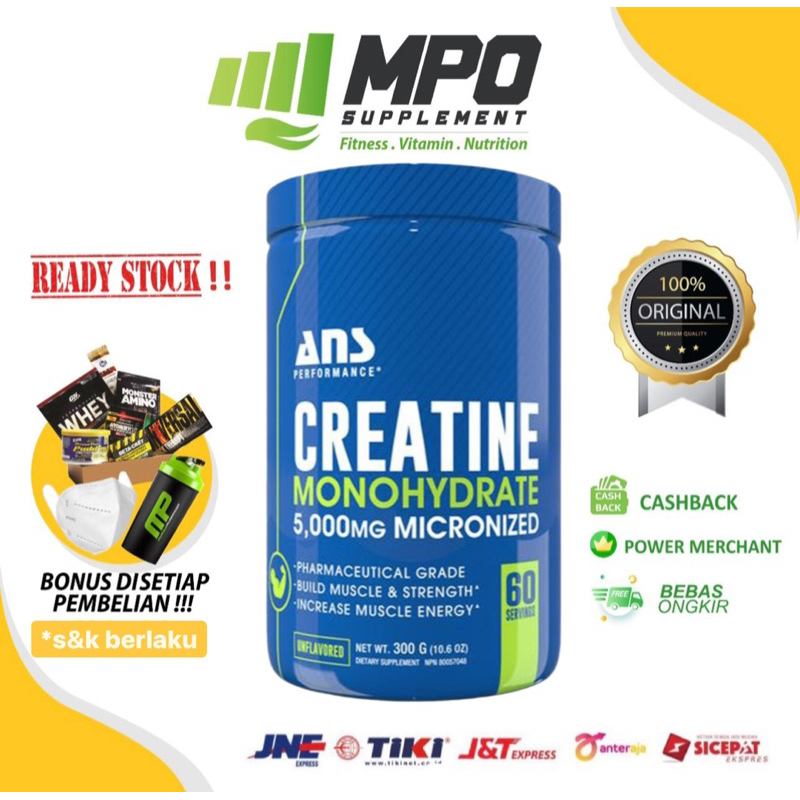 Jual ANS Creatine Monohydrate 60 servings Kreatin Monohidrat ANS ...