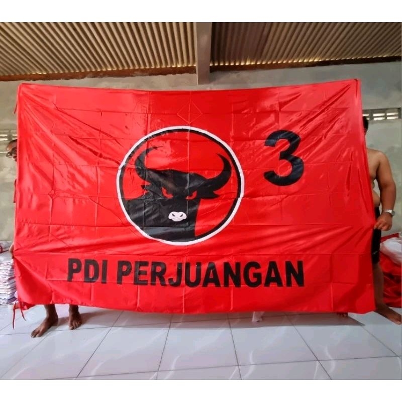 Jual Bendera Pdi Perjuangan 2x3 Meter Jumbo Shopee Indonesia