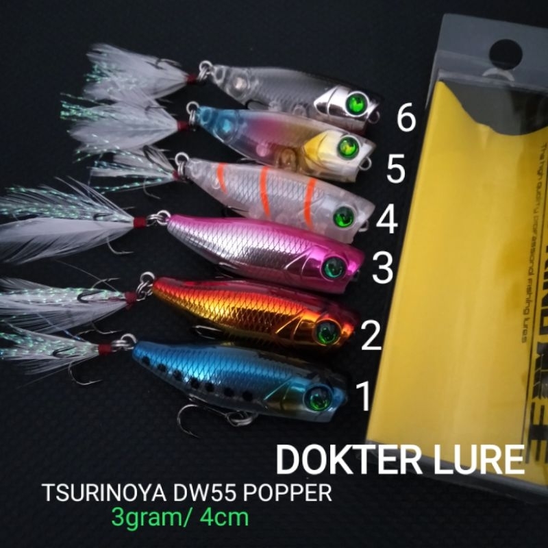 Jual TSURINOYA DW55 POPPER LURE UL | Shopee Indonesia