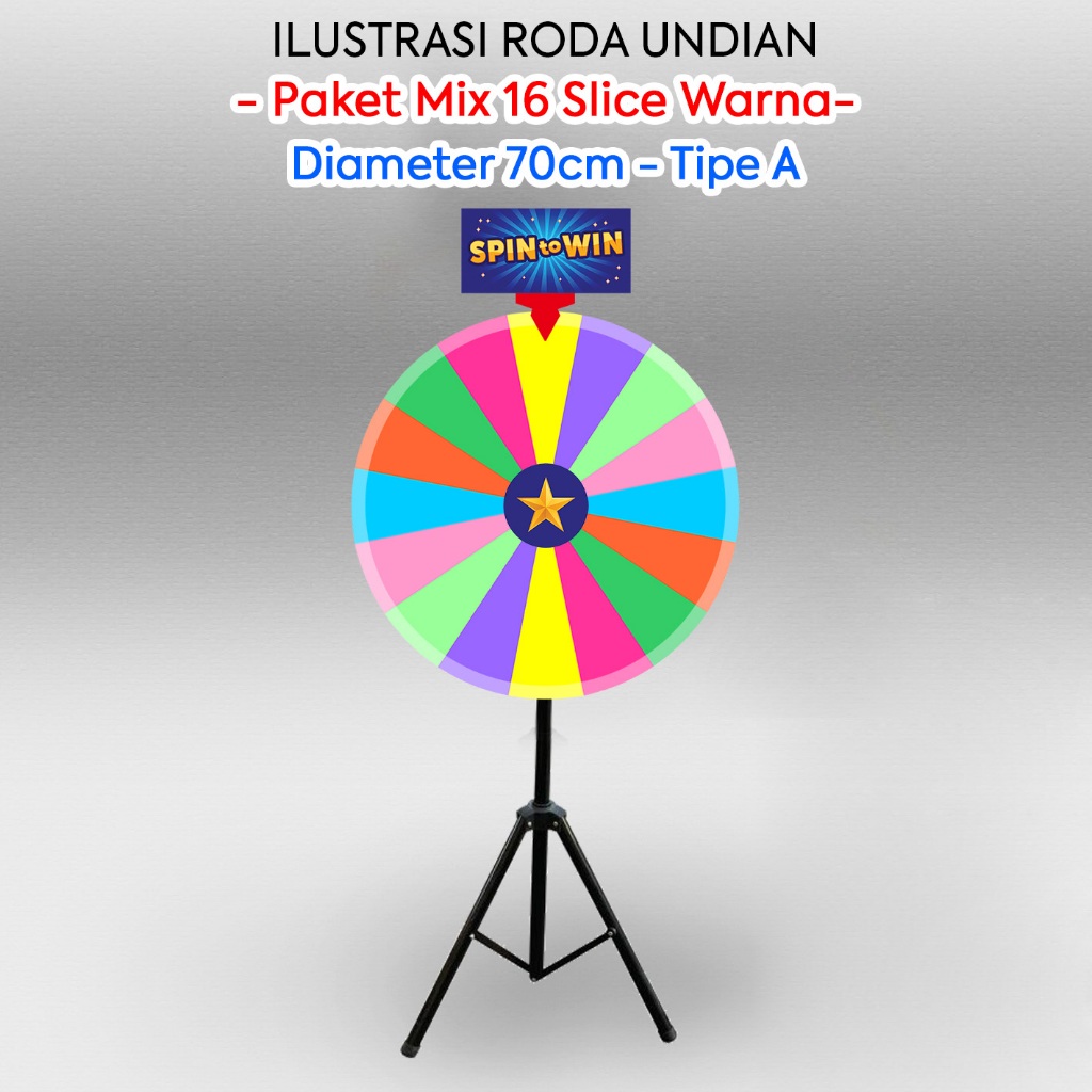Jual WHEEL OF FORTUNE PRINT/CETAK CUSTOM, RODA UNDIAN CUSTOM CETAK ...