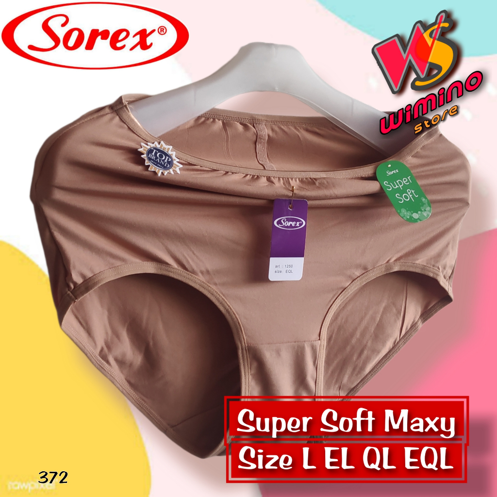 Jual W372 (3 - 6 Pcs) Sorex Super Soft Maxy Celana Dalam Wanita Dewasa, Cd Wanita Sorex Size L ...