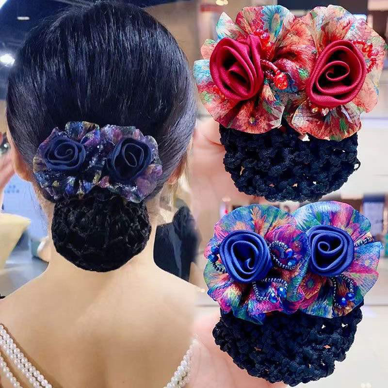 Jual Jepitan Otomatis Hairnet Rambut Motif Bunga Jp203840 | Shopee ...