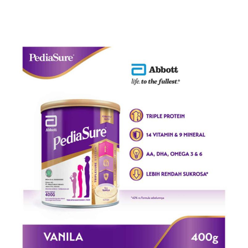 Jual Pediasure triplesure vanila 400g | Shopee Indonesia