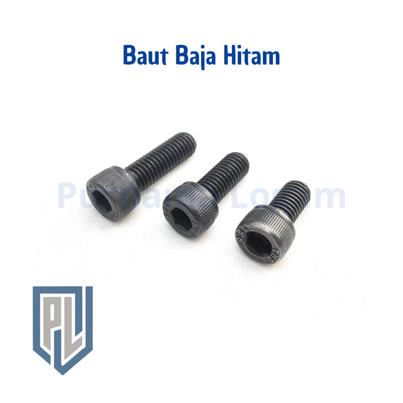 Jual Baut L Baja Hitam M6 x 50 ( Drat 10 Panjang 5 cm ) Socket Head / Drat 10 / Kunci L5 ...
