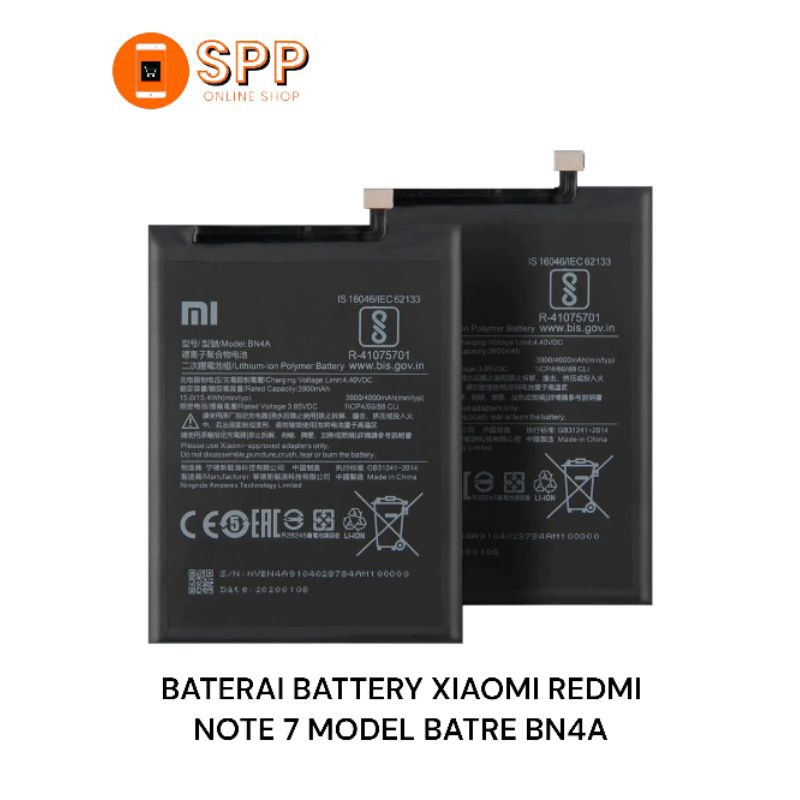 Jual BATERAI BATTERY XIAOMI REDMI NOTE 7 - NOTE 7 PRO MODEL BATRE BN4A ...
