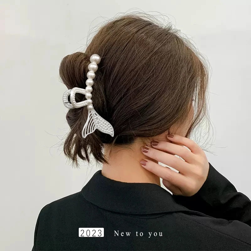 Jual Jepit Rambut Korea Model Mermaid Ekor Ikan Bahan Plastik Aksen ...