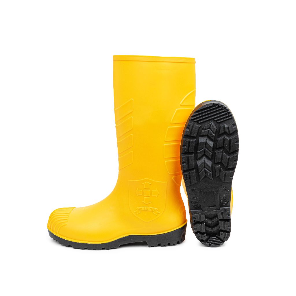 Jual Sepatu Safety Boot Strength Legion Ujung Besi Kuning Proyek Murah ...