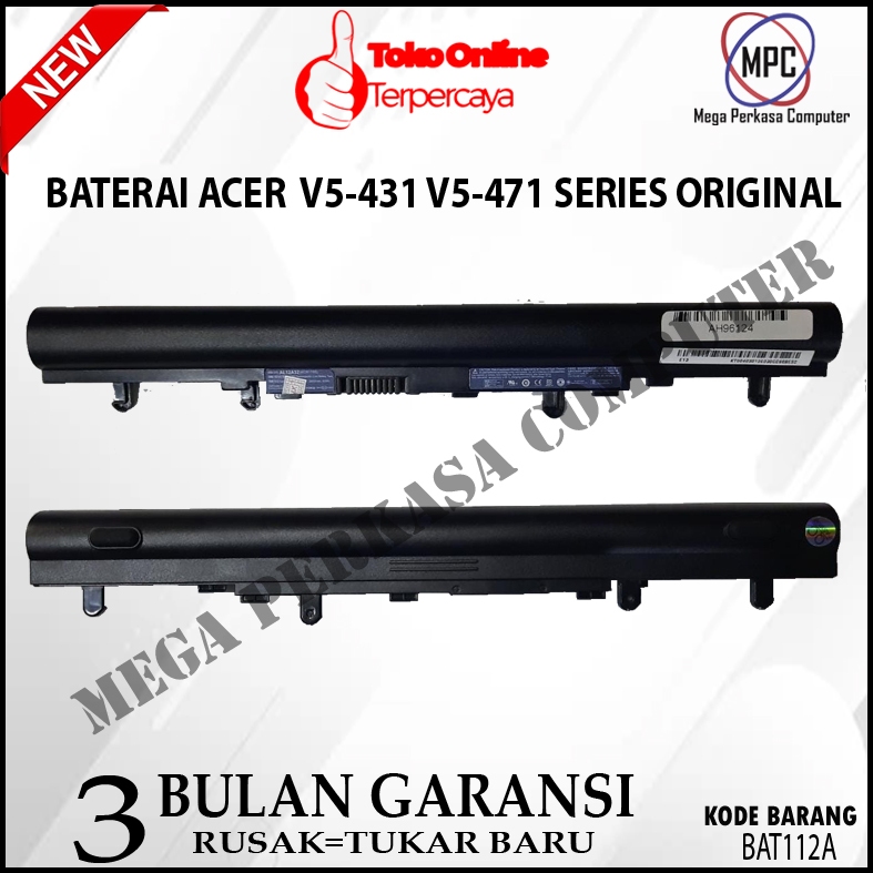 Jual Baterai Batere Original Acer Aspire V5-431 V5-431G V5-471 V5-471G | Shopee Indonesia