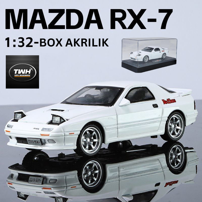 Jual TWH DIECAST MAZDA RX7 SUPER PREMIUM DENGAN BOX AKRILIK SKALA 1:32 ...