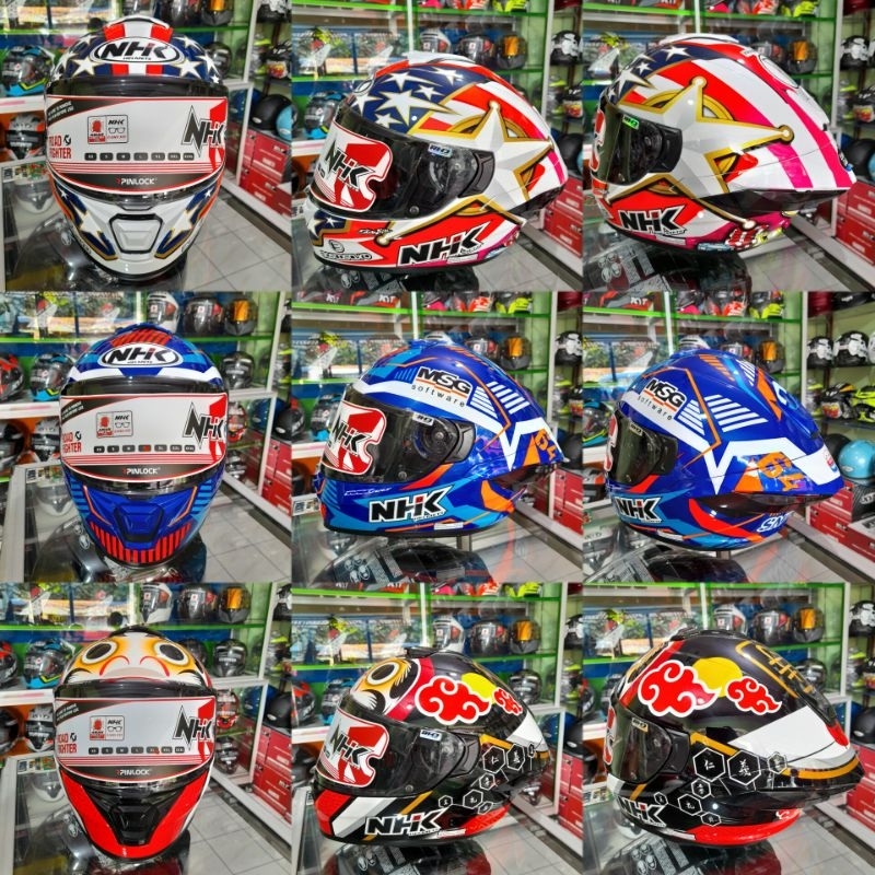 Jual HELM NHK MARK-1 | MARK1 GP EDITION SERIES ALONSO #7 REPLICA ...