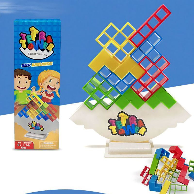 Jual Mainan Block Tetris Balancing Tetra Tower Mainan Edukatif Balok ...