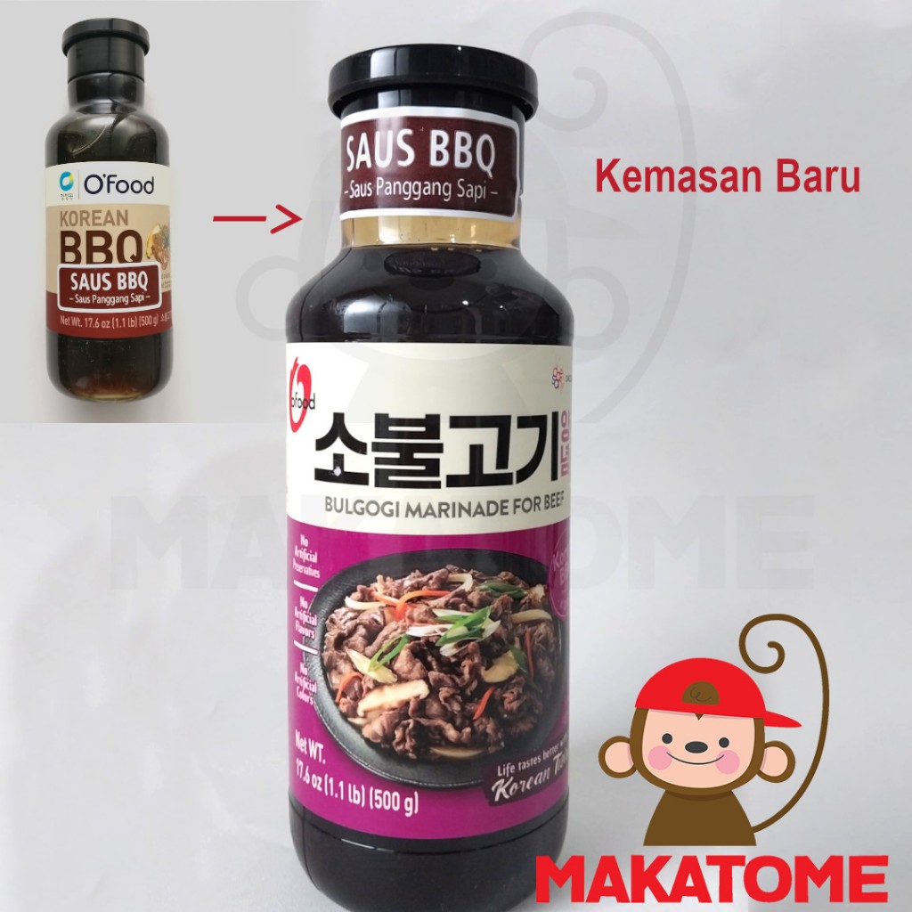 Jual Daesang beef Bulgogi Korean BBQ sauce saus 500 gr 407ml chung jung one 500g g O'food Ofood ...