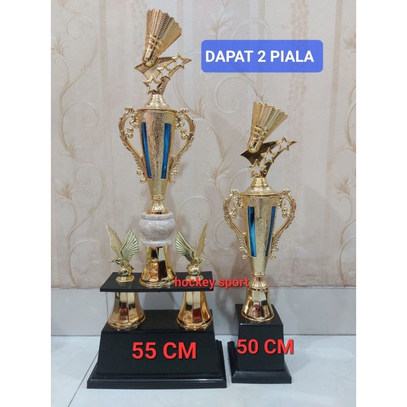 Jual Trophy Piala 2 KAKI Badminton, Tenis Meja, Bola, Futsal, Musik ...