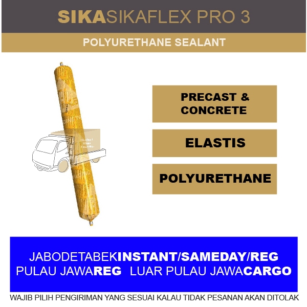 Jual Sikaflex Pro 3 Grey 600ml ssg PU Sealant | Shopee Indonesia