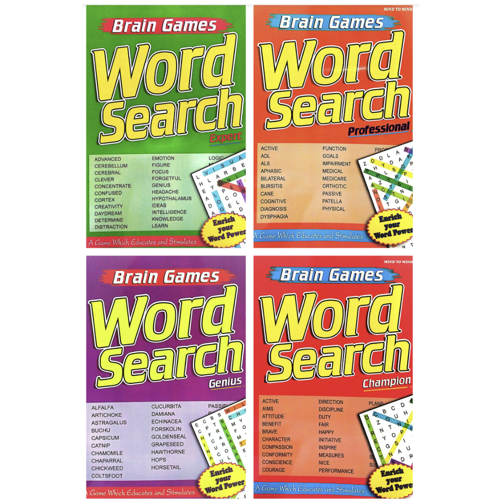 Jual [Mind To Mind] Word Search Brain Games Book 96 Pages | Shopee ...