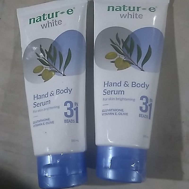 Jual Natur-e white hand & body serum/face wash 180ml | Shopee Indonesia