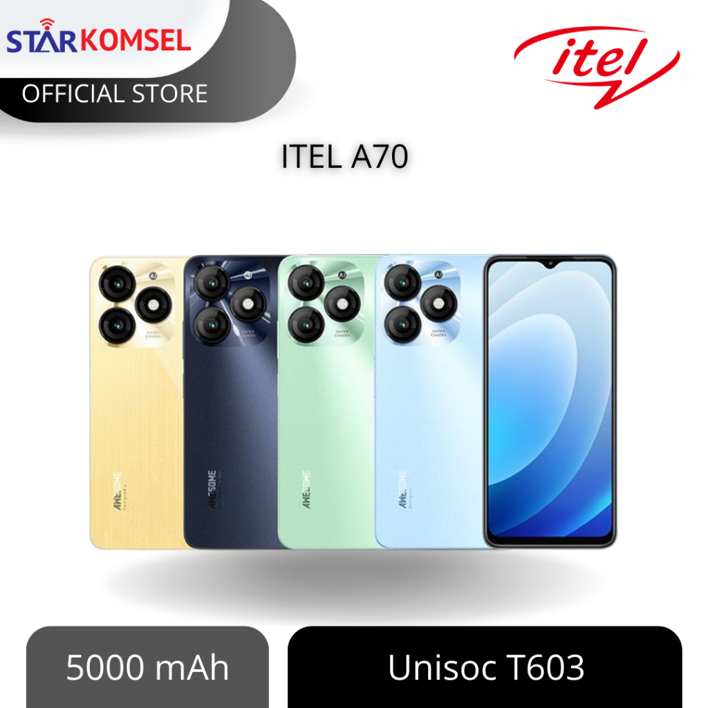 Jual HP ITEL A70 4/128 GARANSI RESMI ITEL INDONESIA EXTENDED RAM 8GB ...