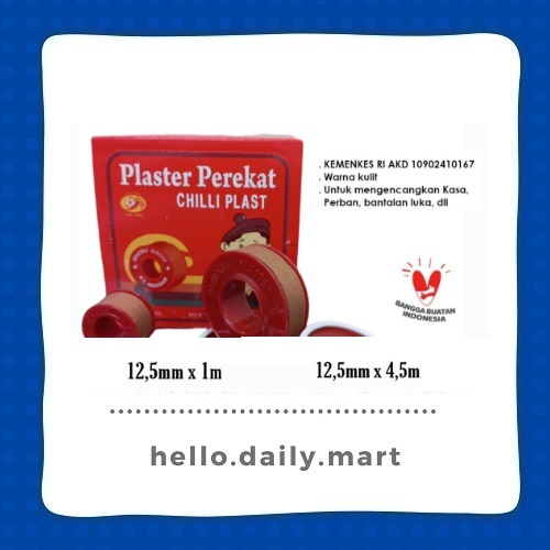 Jual Chili Plast - Plester Perekat Rol - Plaster Chiliplast Kain Coklat ...