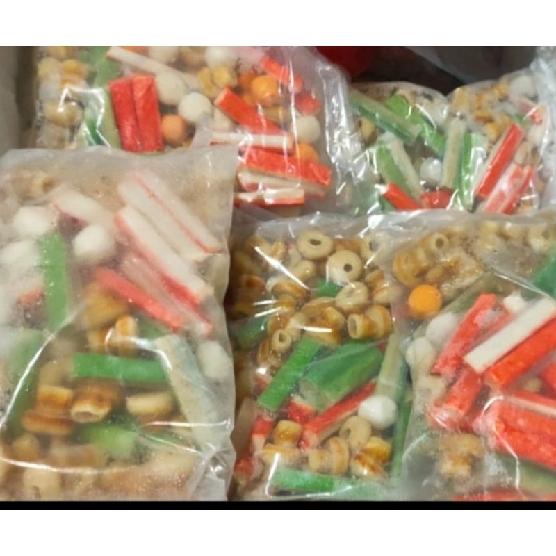 Jual Aneka Baso Seafood Mix | Steamboat Cedea 1 kg | Shopee Indonesia