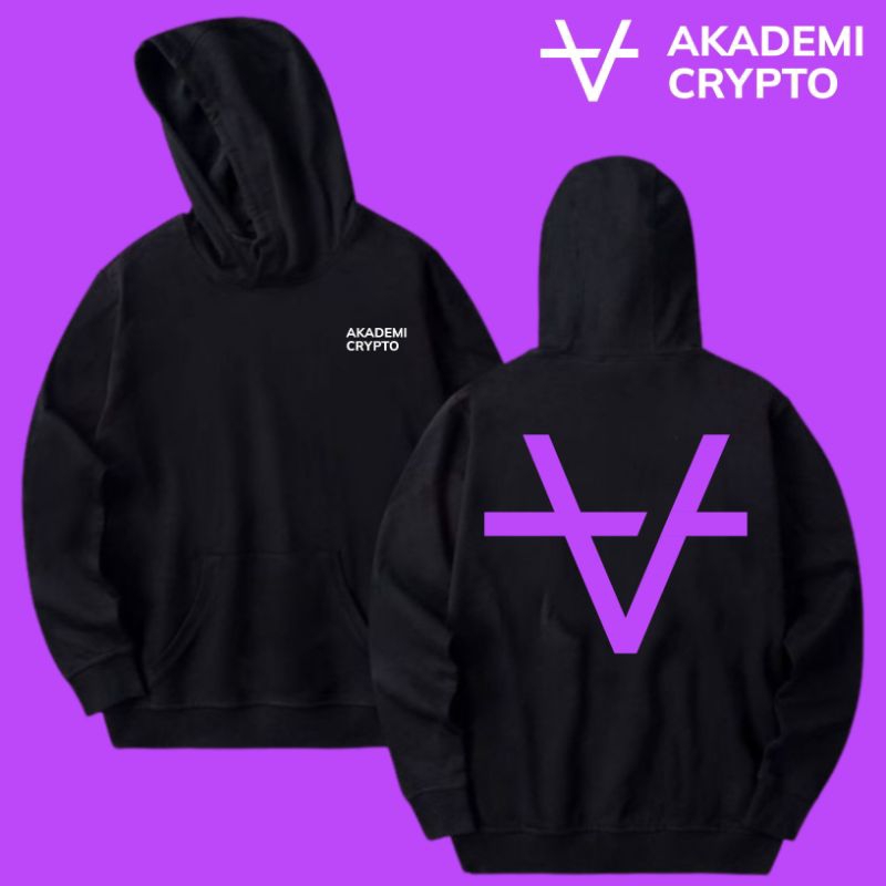Jual JAKET HOODIE AKADEMI CRYPTO / COTTON FLEECE PREMIUM / WARNA HITAM ...