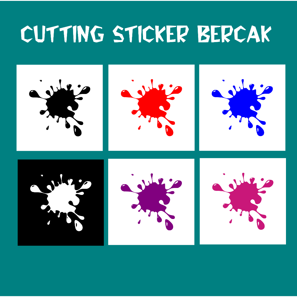 Jual Stiker bercak cutting sticker cipratan | Shopee Indonesia