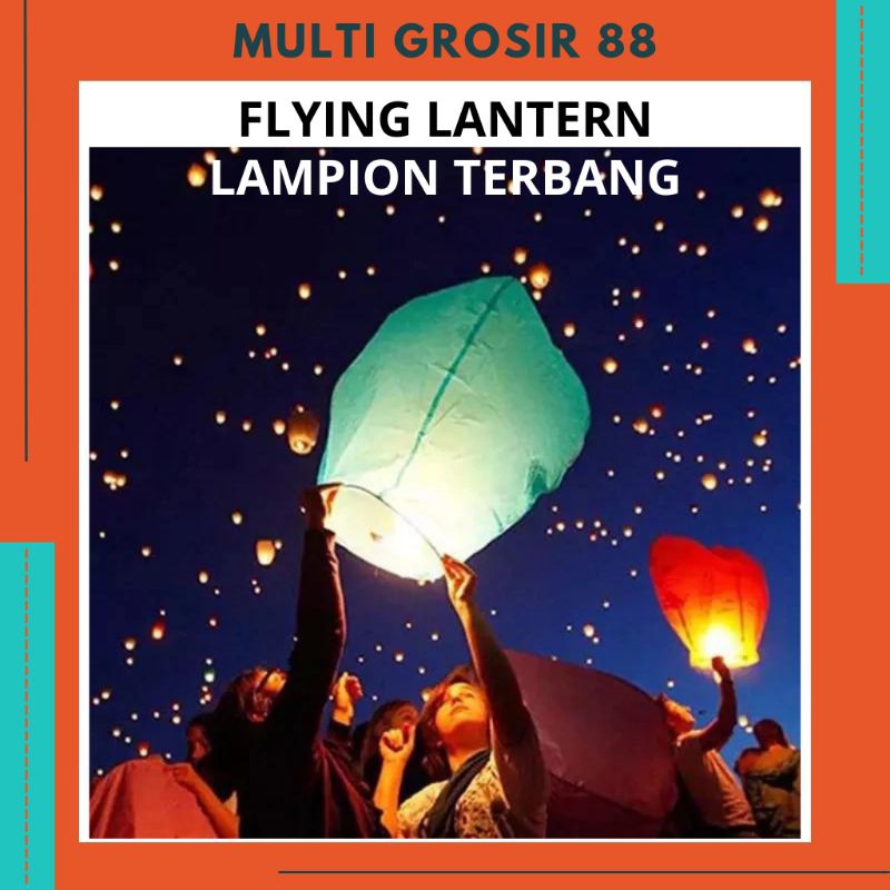 Jual MG88 Sky Flying Lantern / Lampion / Lentera Terbang Hari Raya ...