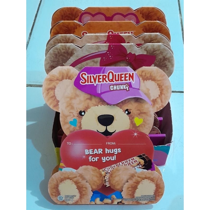 Jual Silver Queen Chunky Bear Special Edition 3x 30 g | Shopee Indonesia