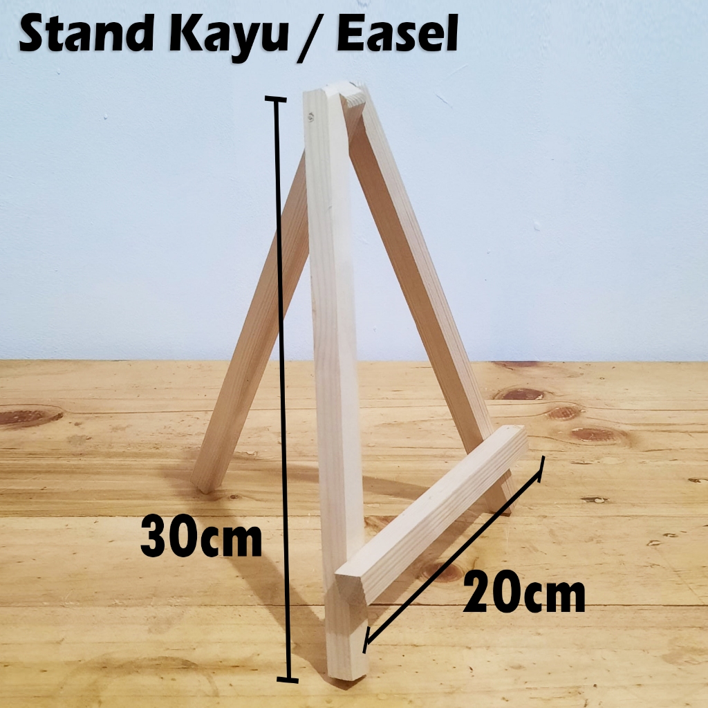Jual Stand Kayu Mini Easel Mini Ukuran 30x20 Kayu Holder Foto Kayu ...