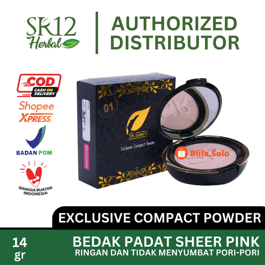 Jual Exclusive Compact Powder Sheer Pink 14gr SR12 ECP Bedak Padat ...